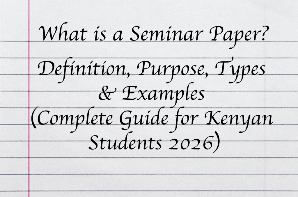 What is a Seminar Paper? Definition, Purpose, Types & Examples ...